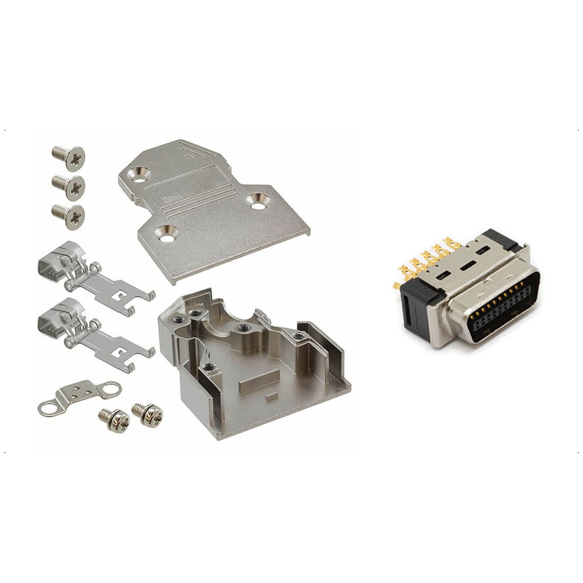 Sonosax 3M MDR 26-pin Connector with 60 deg Metal Junction Shell