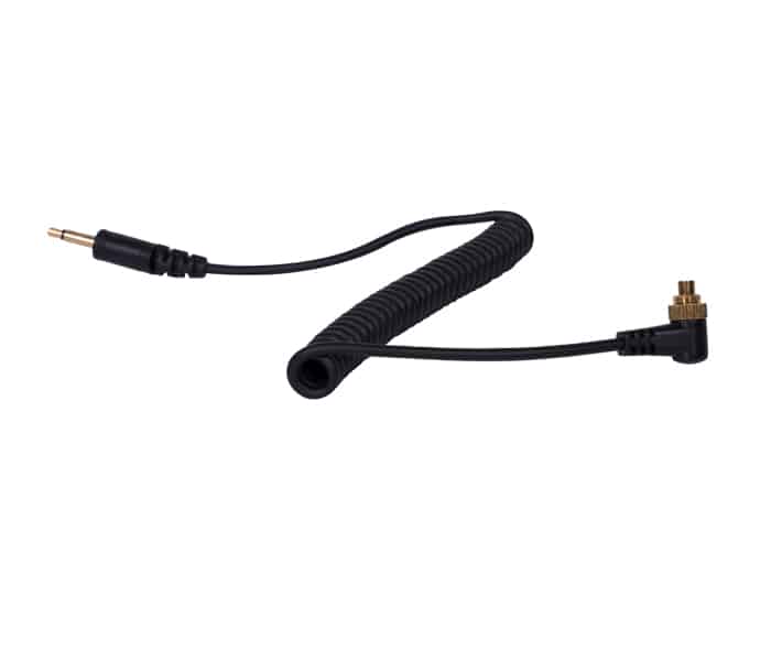 Rotolight Flash Sync Cable 3.5mm to PC Sync, 10-inch coiled cable